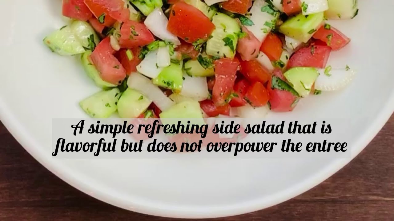 Basic Side Salad I Healthy no meat Salad | A Global Desi Kitchen - YouTube