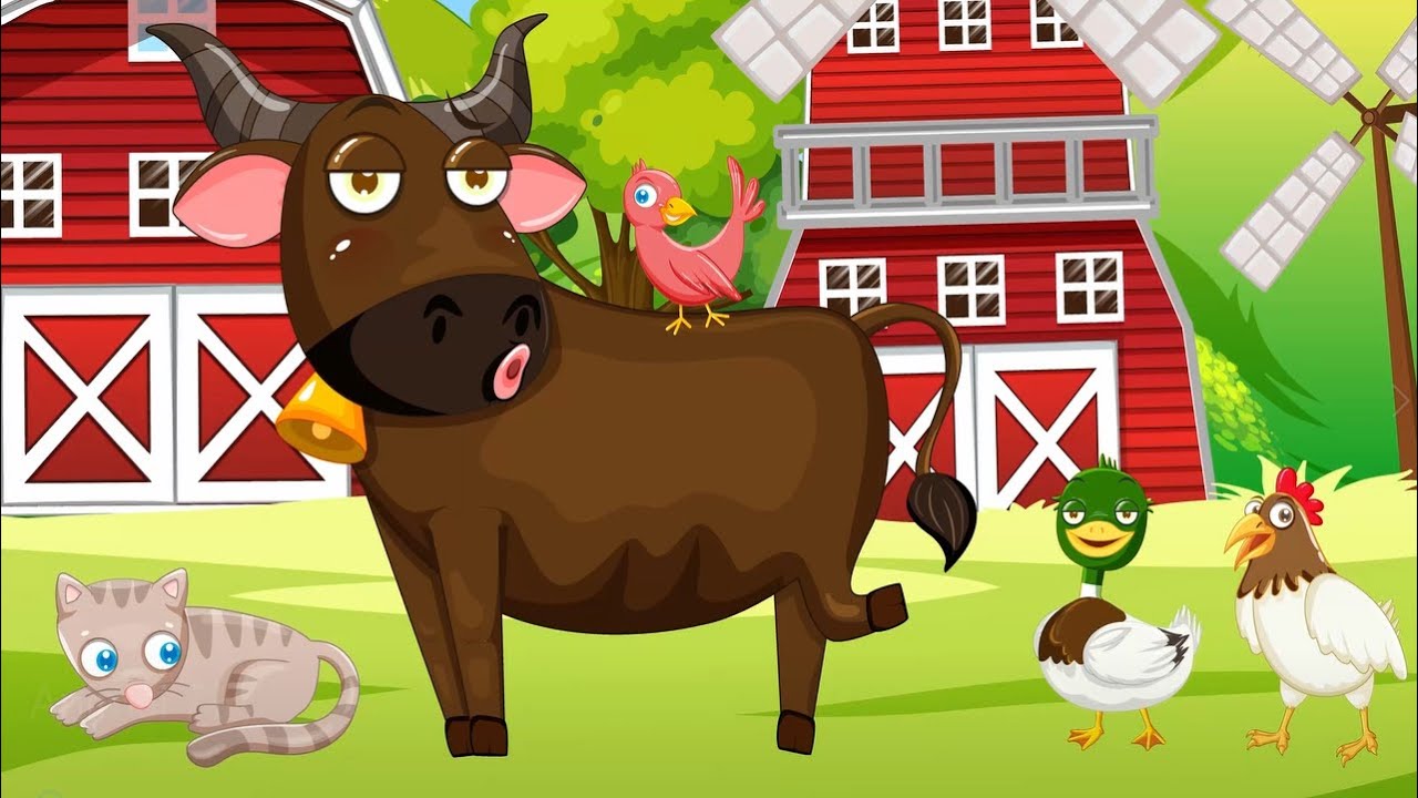 Sounds of farm animals: cow, sheep, cat, dog, chicken, duck animal ...
