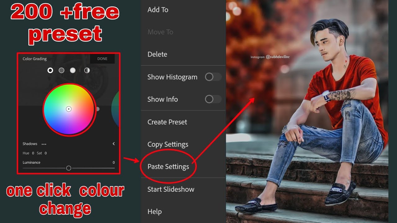 LR one click photo editing new secret trick 🔥|| lightroom 200+ free ...