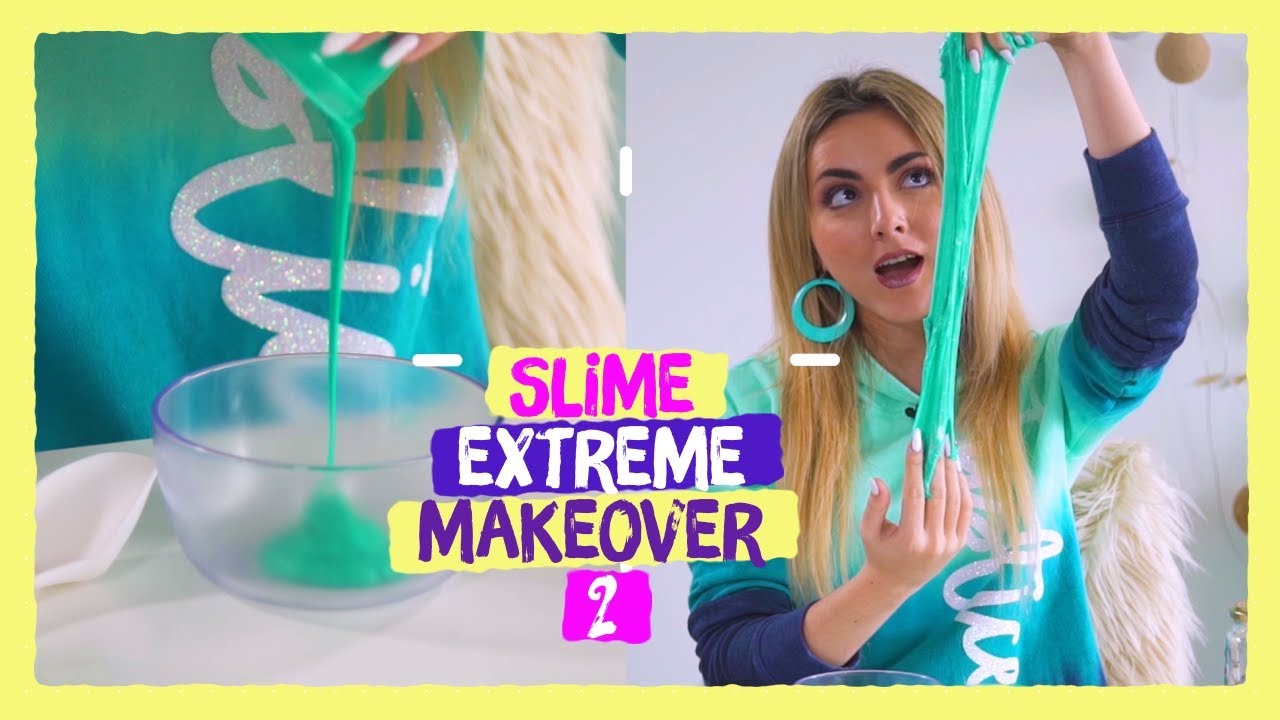 SLIME EXTREME MAKEOVER 2 *arreglo slimes DUROS* | Cande Copello - YouTube