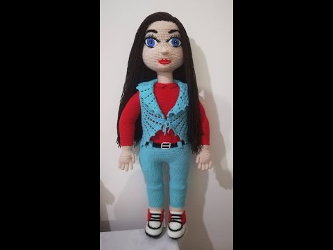 Amigurumi 80 cm Büyük Bebek Bacak Birleştirme Gövde Yapılışı/9.Bölüm