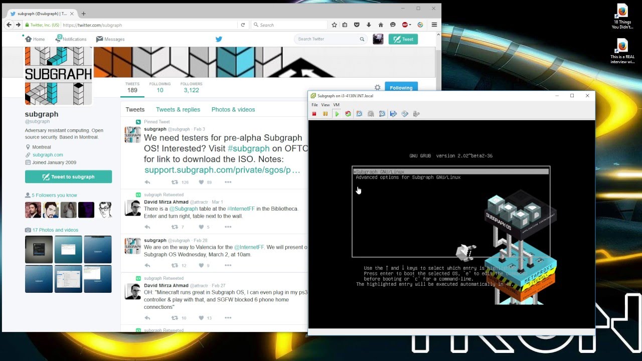 SubGraph OS on VMWare ESXi - YouTube