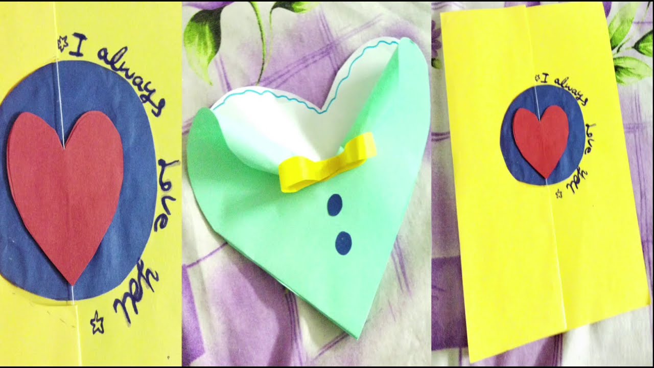 How do you make a easy and beautiful paper greeting? - YouTube