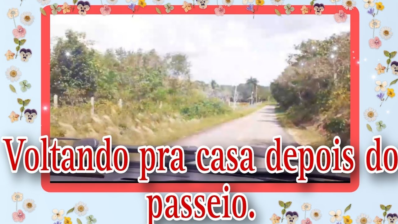 Voltando pra casa depois do passeio maravilhosa que tivemos em família ...