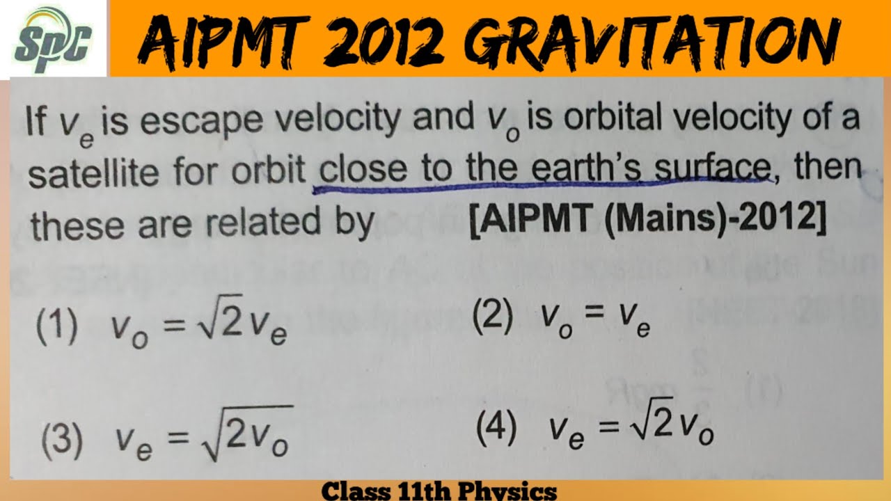 If ve is escape velocity and vo is orbital velocity of a satellite for ...