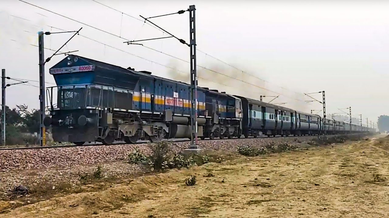 Chetak express | 12981 | stunning speed | Indian Railway - YouTube