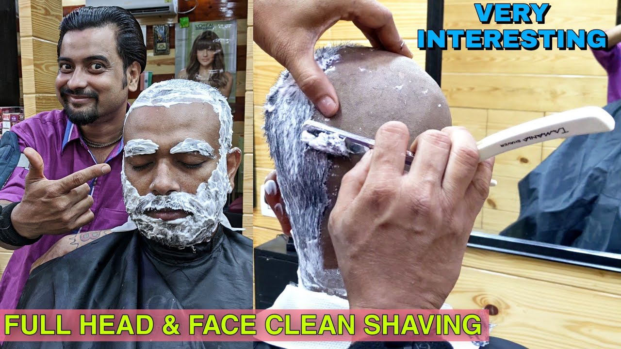 Full head & Full Face Shaving / Relaxing Sounds & Tingles | ASMR - YouTube