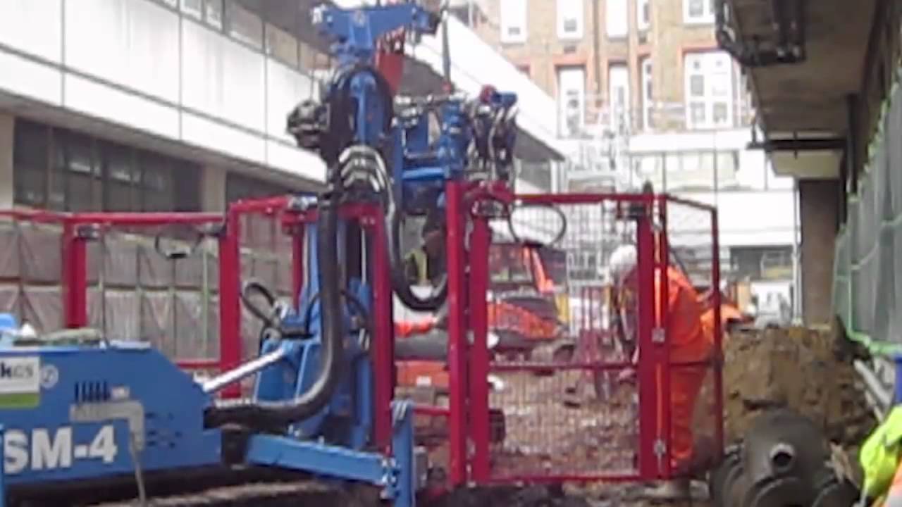 Drilling Equipment Soilmec SM-4 Continuous Flight Auger - YouTube