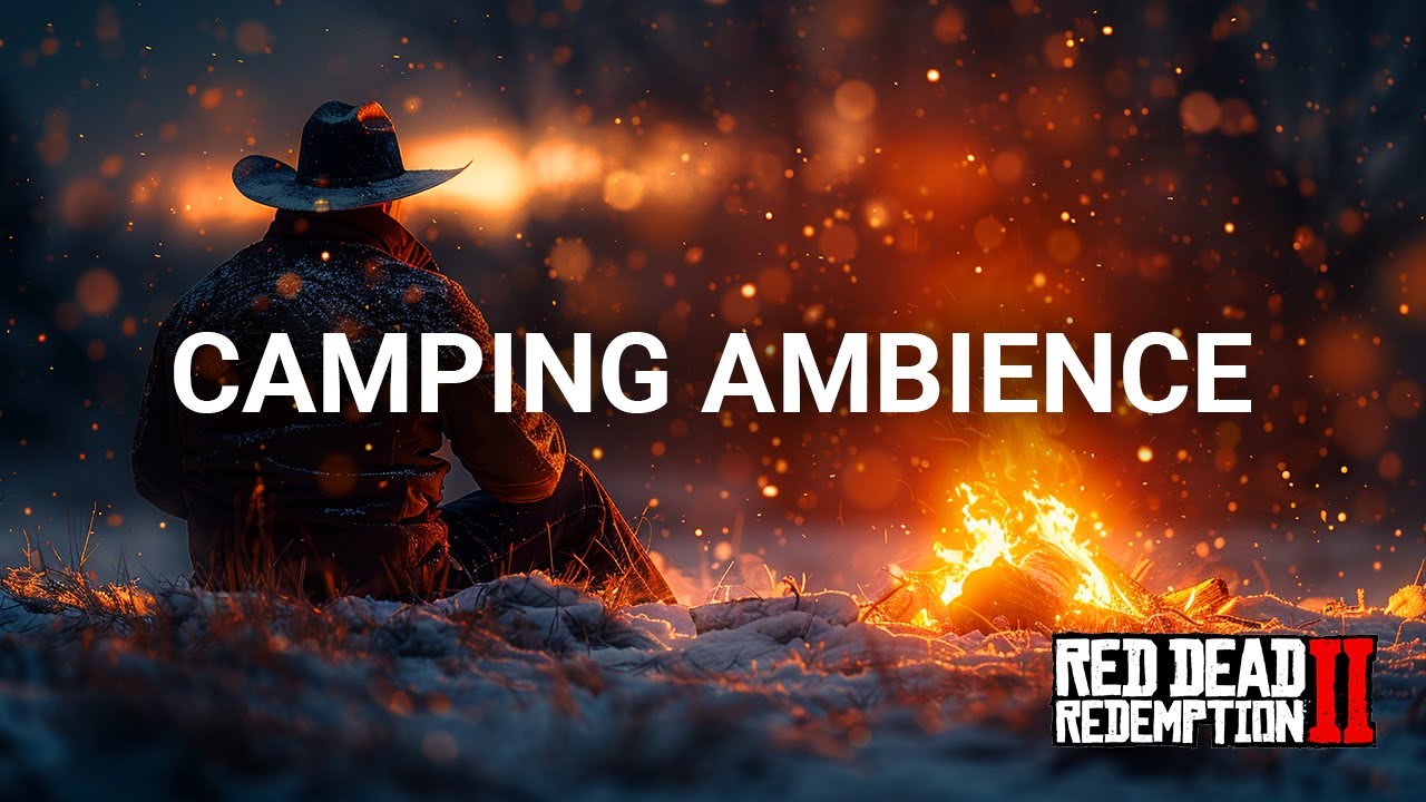 Relaxing Campfire Ambience at a Frozen Lake - Red Dead Redemption 2 ...