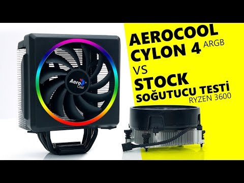 Aerocool Cylon 4 ARGB Cooler Ryzen 3600 Test vs Stock Cooler