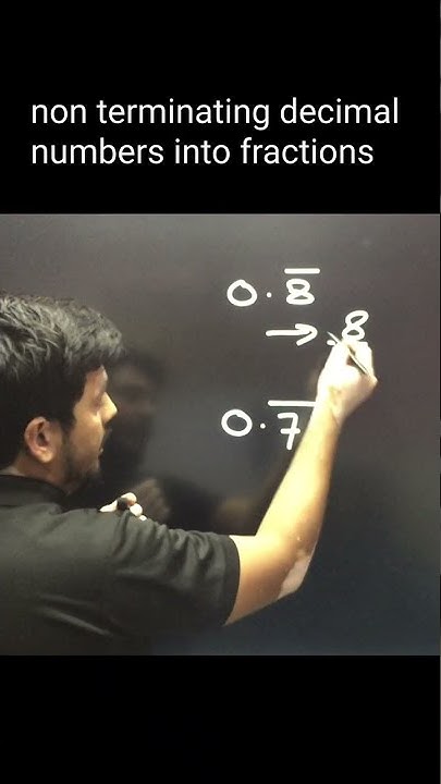 Non terminating Decimal number into fraction by short trick #shorts # ...