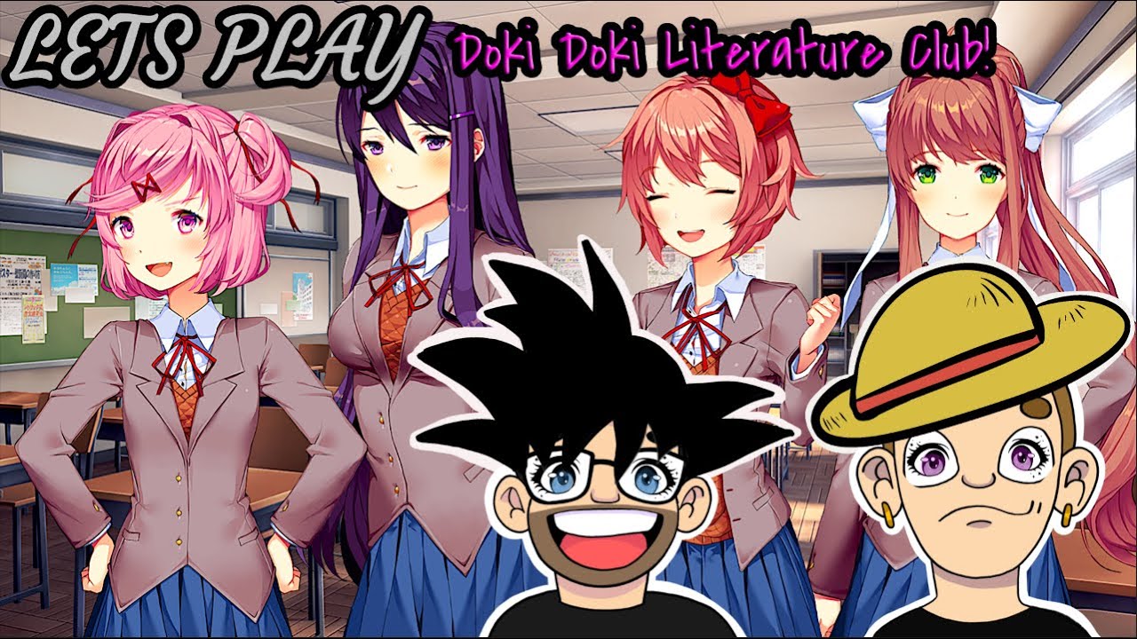 Doki Doki Literature Club FIRST TIME reaction Episode 1 (Lets Play) - YouTube