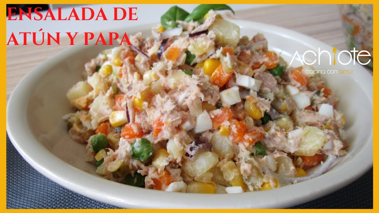 ENSALADA de ATÚN y PAPA | Prepara la mejor Ensalada de Atún con ...