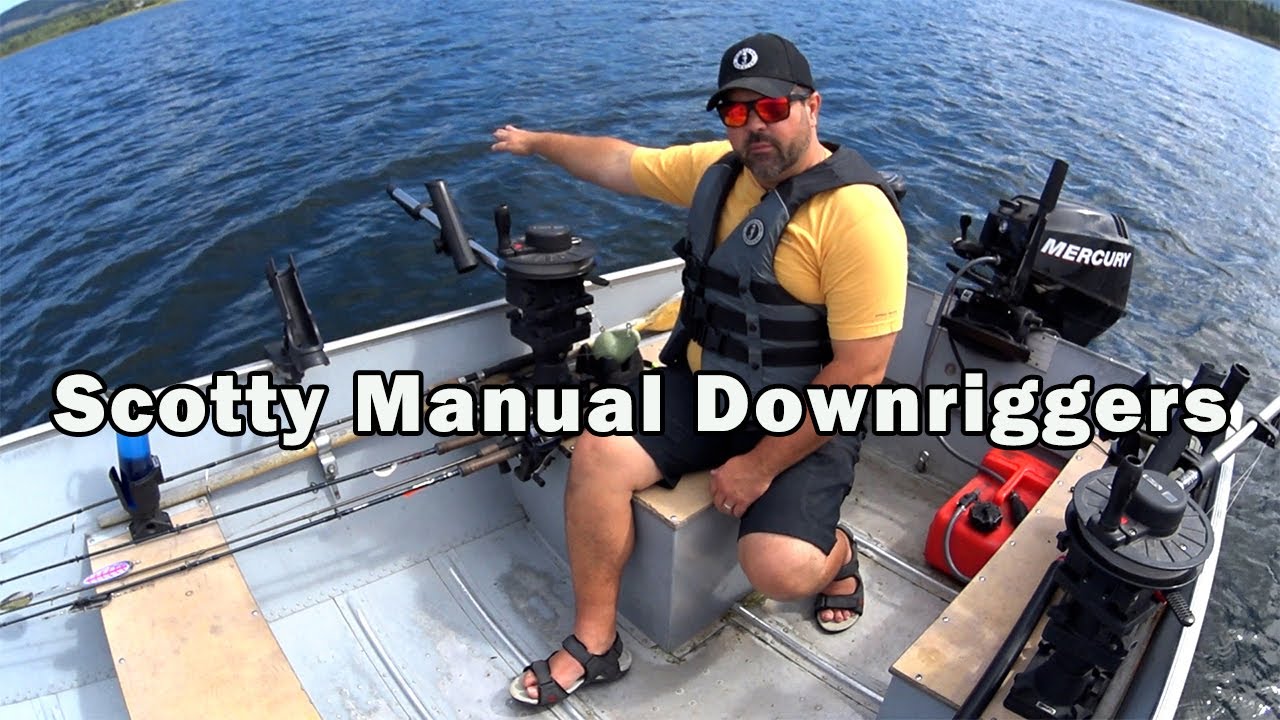 Scotty Manual Downrigger Setup - YouTube