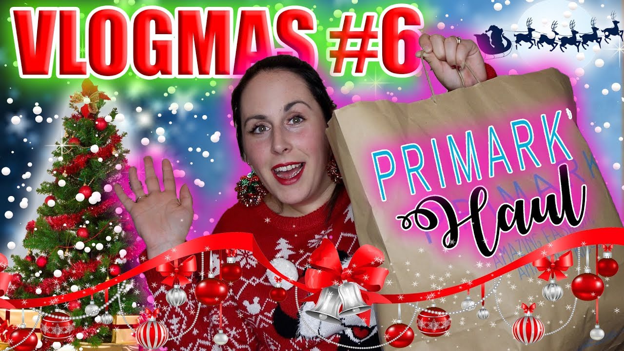 CHRISTMAS PRIMARK HAUL FAMILY VLOGS - YouTube