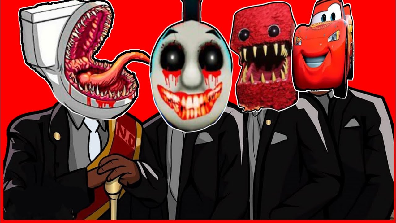 Toilet Monster & Thomas Train Exe & Boxy Boo & Mcqueen - COFFIN DANCE ...