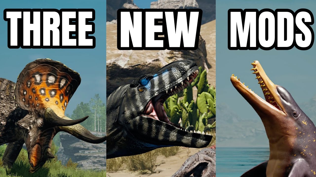 3 NEW MODS SHOWCASE - Path of titans - YouTube