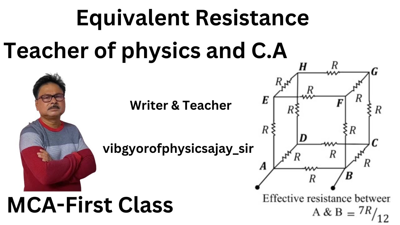 Cube resistance problem with unique method@vibgyorofphysicsajay_sir # ...
