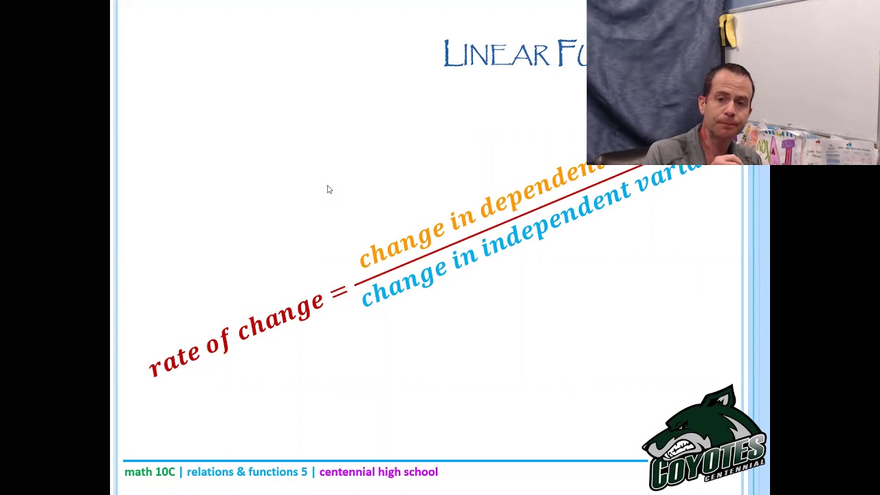 Math 10C - Lesson 3.5 - properties of linear functions - YouTube