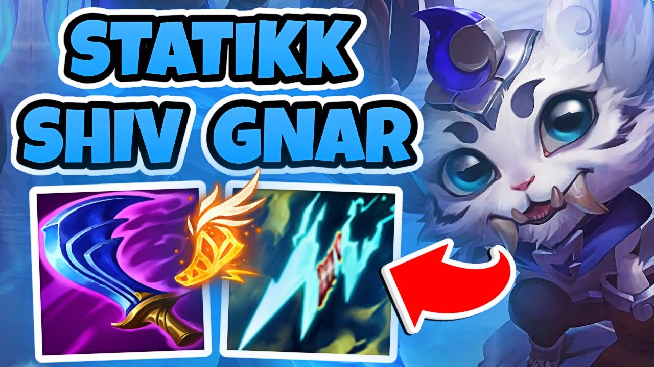 STATIKK SHIV GNAR IS SO MUCH FUN!!! Season 14 Gnar Gameplay (League of ...