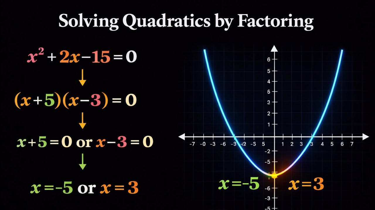 Solving Quadratics by Factoring | Algebra 1 - YouTube