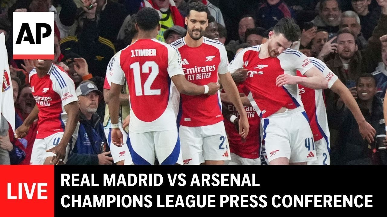 LIVE: Arsenal press conference ahead of Champions League match vs Real ...