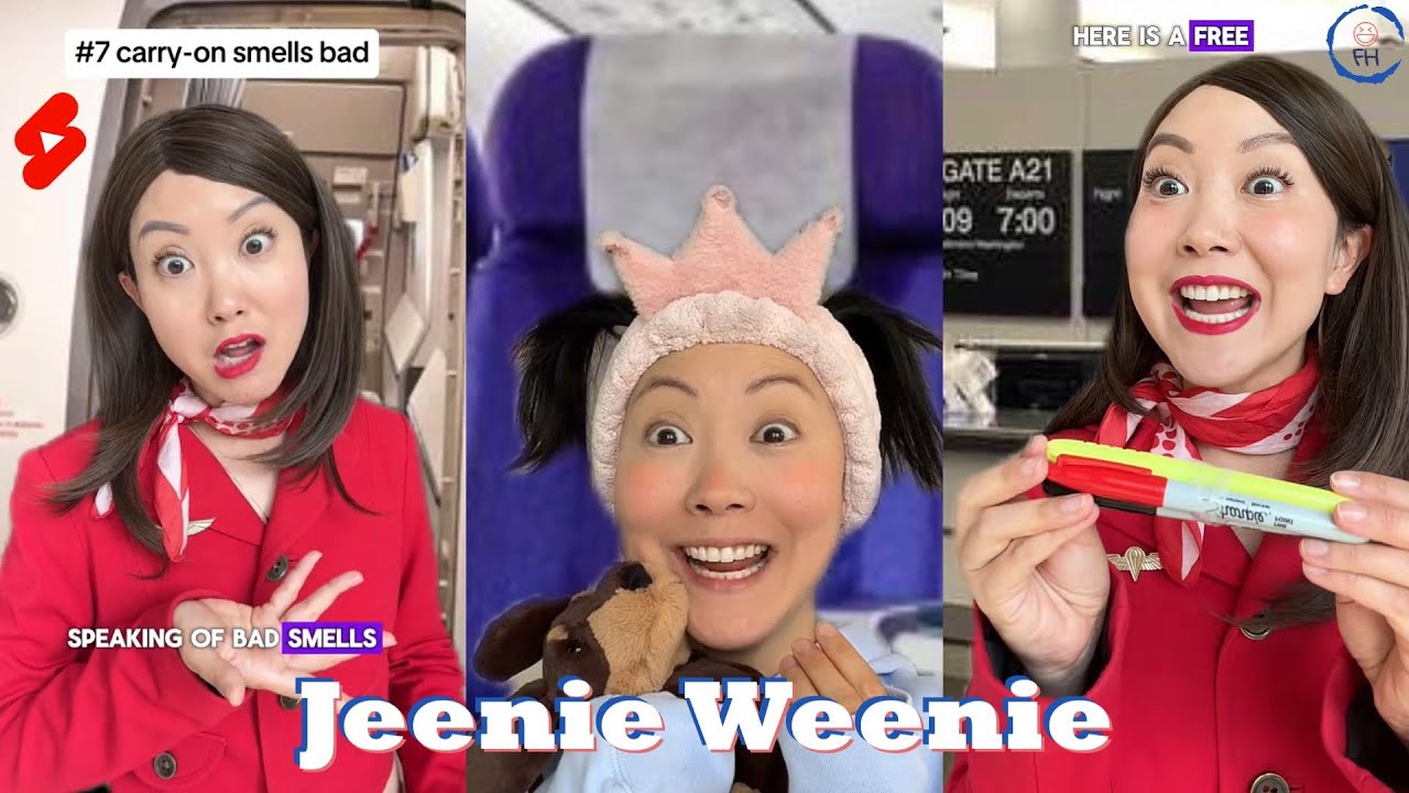 New Jeenie Weenie Shorts 2024 | Funny Sandra Jeenie Kwon Cabin Crew ...