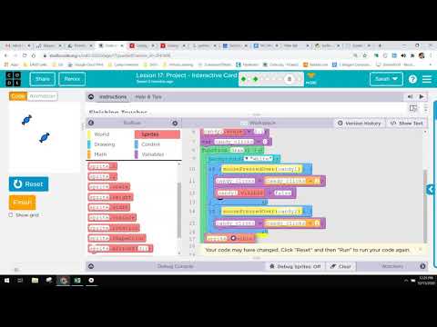 L17 - Using Variables to count and make sprites disappear - YouTube