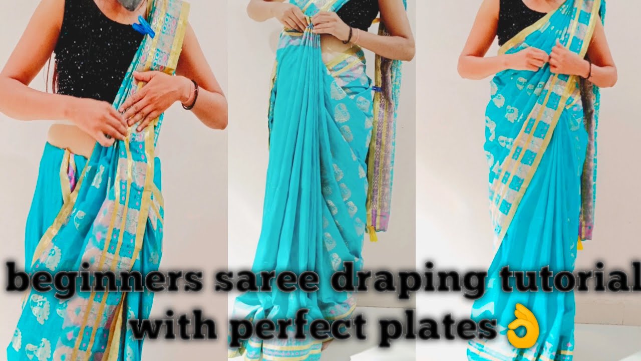 Beginners Saree Draping Tutorial Step By Step How To Wear Perfect