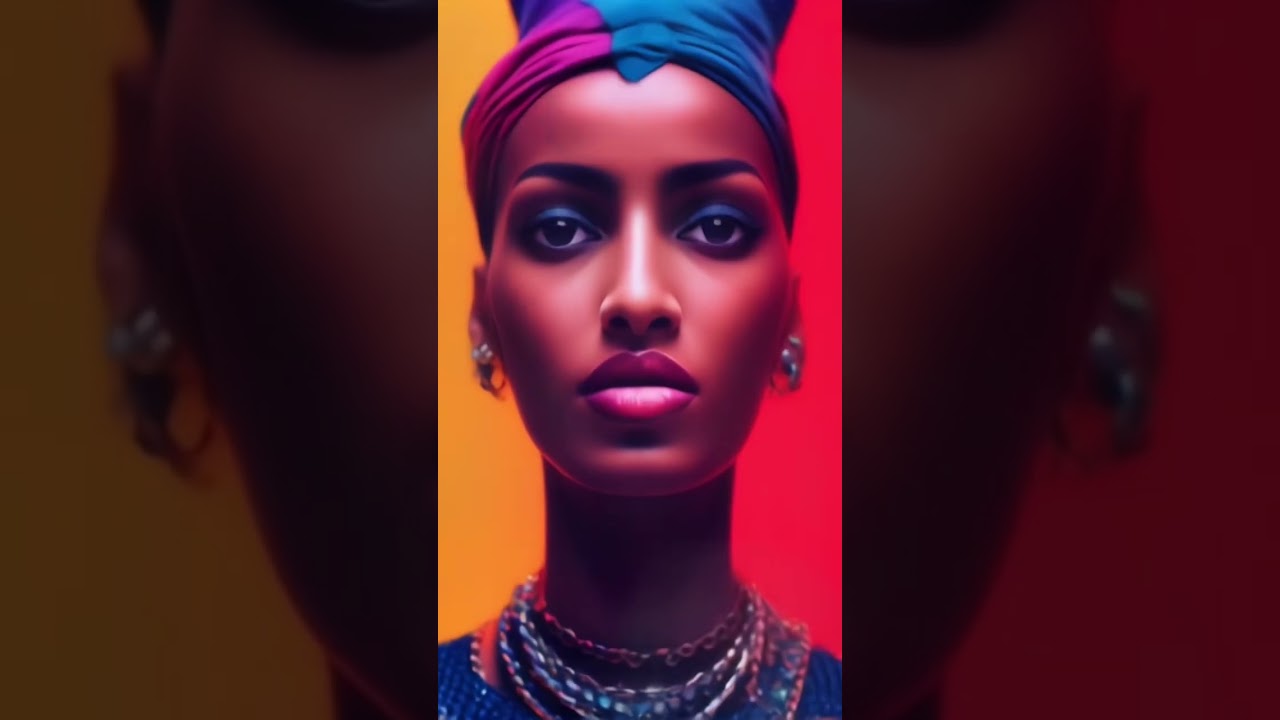 💜👀AI made a portrait of IMAN #shorts #iman - YouTube