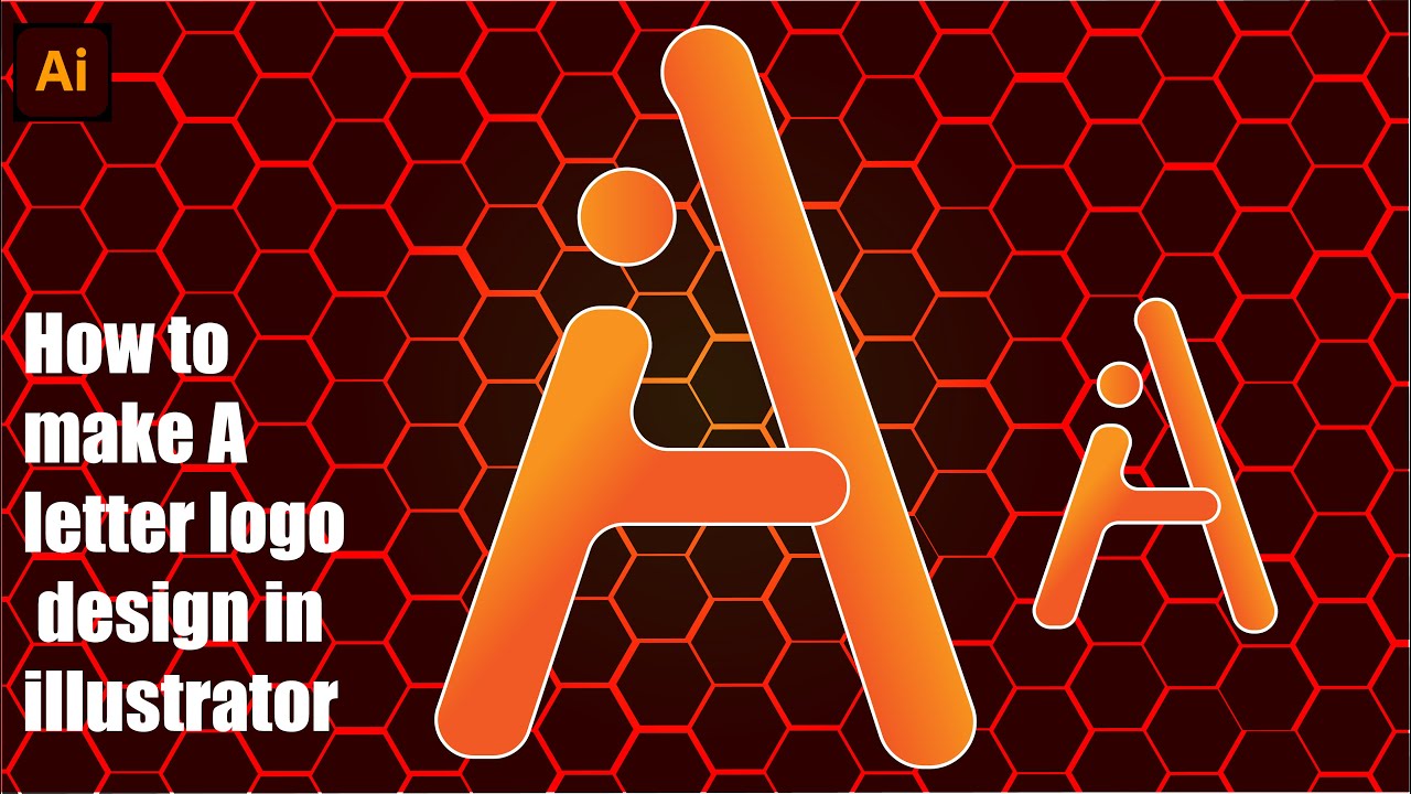 Letter Logo Design Illustrator 2022-Adobe Illustrator Tutorials-Learn ...