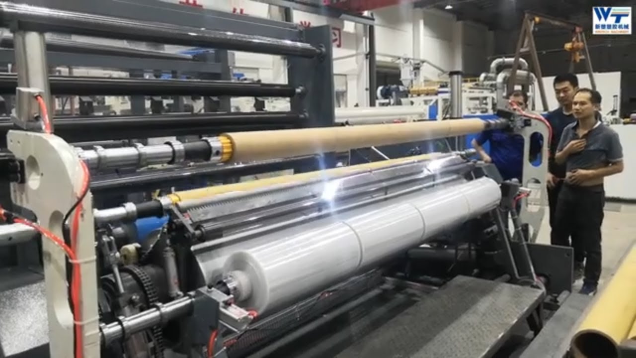 Five screws co-extrusion Cast film production line for PE cling film ...