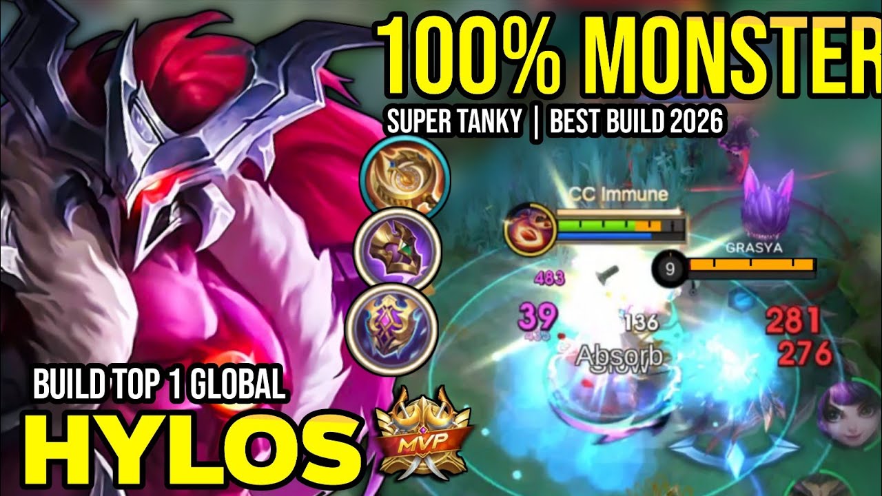 HYLOS BEST BUILD 2026 | BUILD TOP 1 GLOBAL HYLOS GAMEPLAY | MOBILE ...