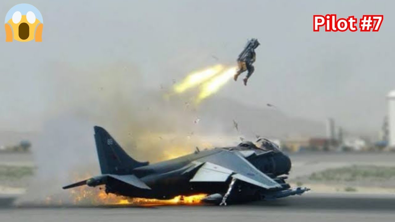 7 lucky pilots who ejected at the very last second! INSANE aviation ...