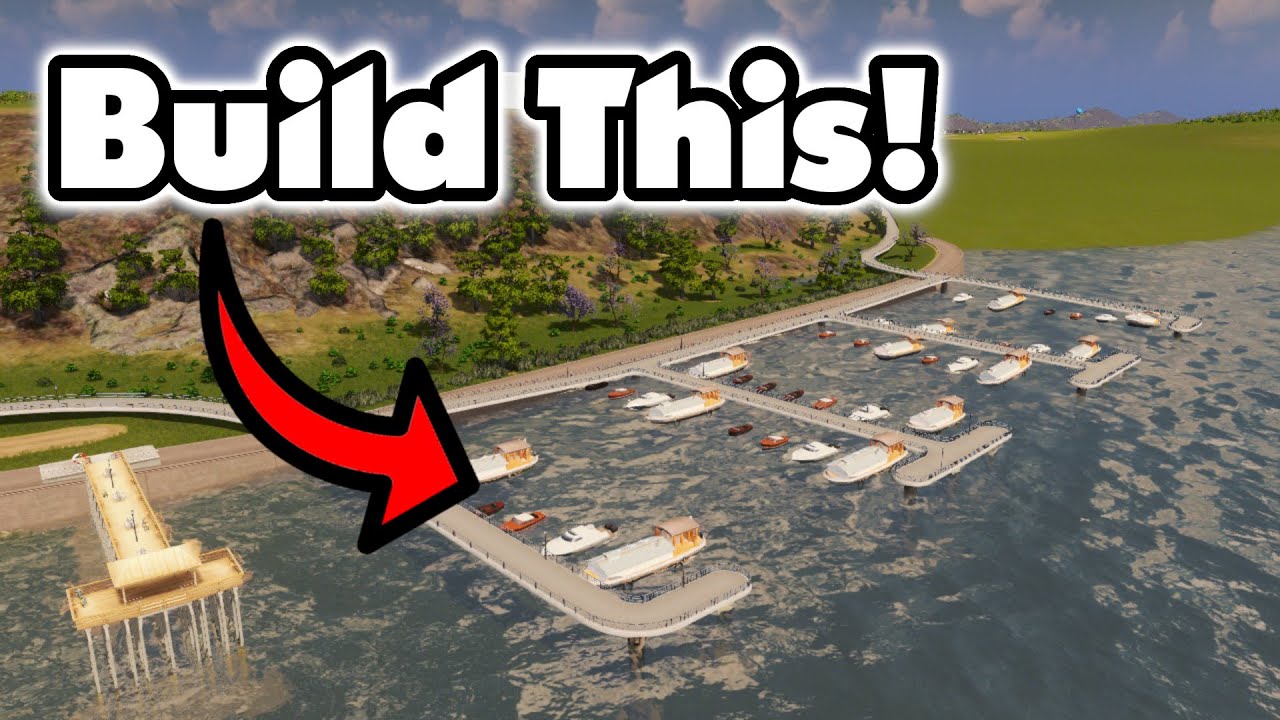 How to build a marina in Cities: Skylines! - YouTube