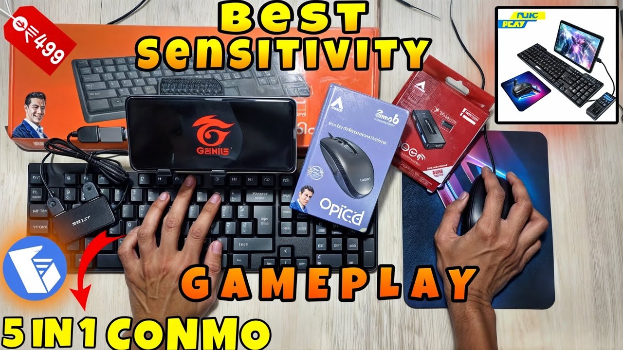 GG mouse pro Best Sensitivity || GG mouse pro Gameplay Free Fire 🔥5 in ...