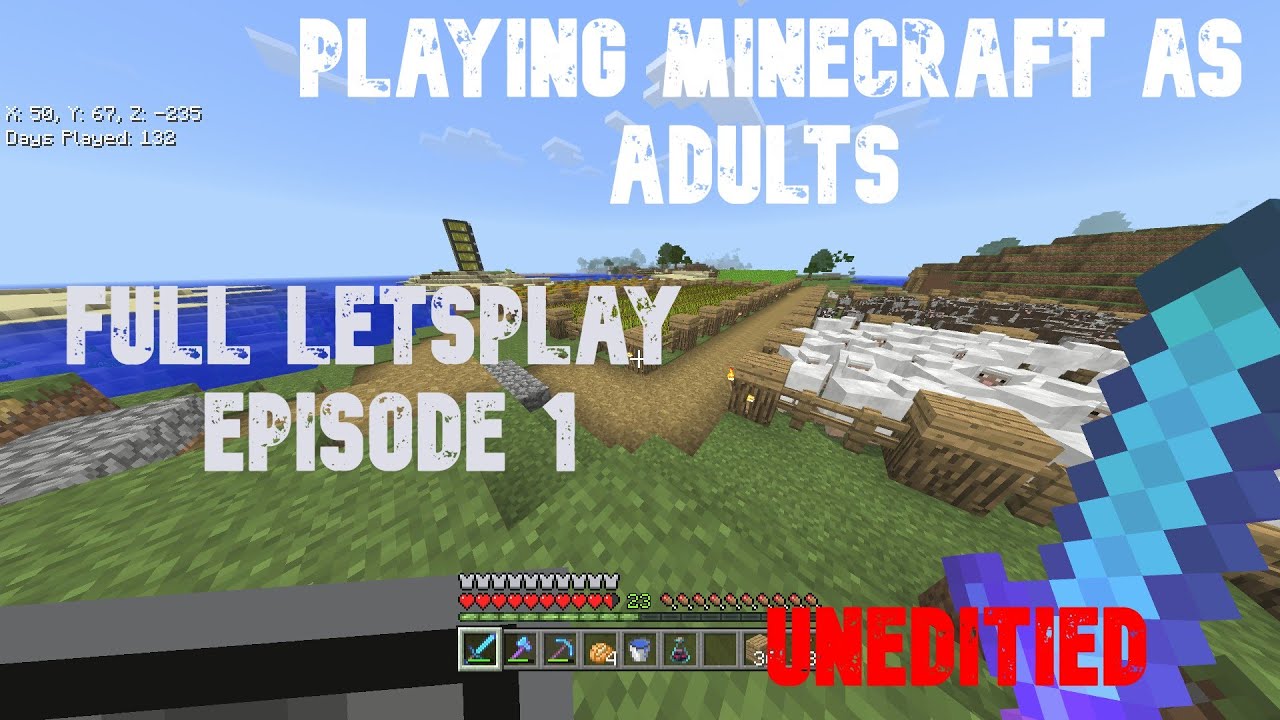 2 Player Adult Minecraft Lets Play! Episode 1 - YouTube