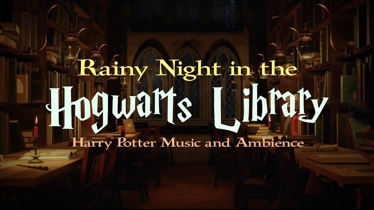 Harry Potter | Chill Music and Ambience | Rainy Night in the Hogwarts ...