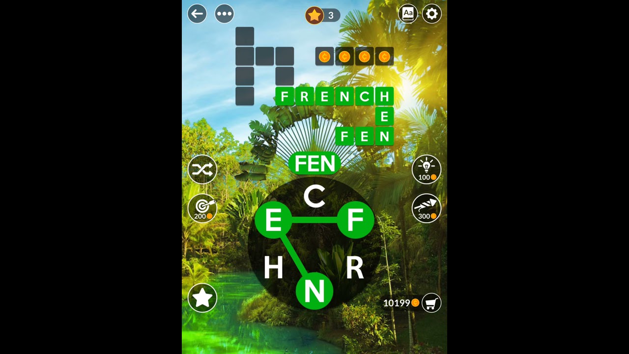 Wordscapes Level 3099 Answers - YouTube
