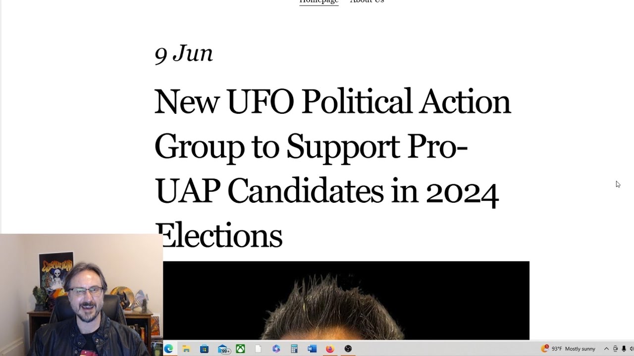 UFO News Round-up! UAP Disclosure Fund to Support Political Candidates ...