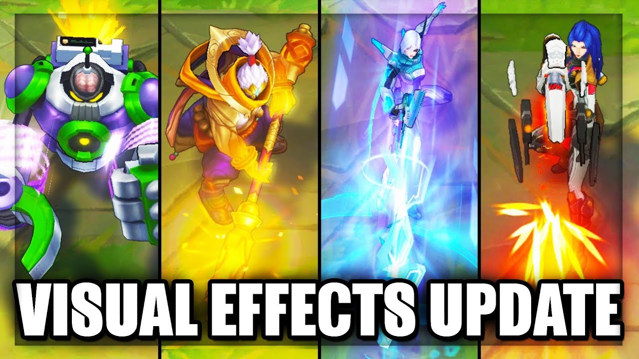 All New VFX Update - All Skins Ashe, Jax, Blitzcrank, Caitlyn - League ...