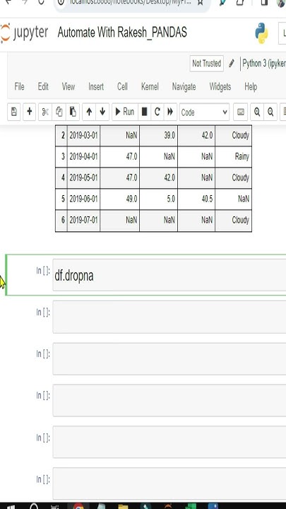 Pandas dropna example shorts - YouTube