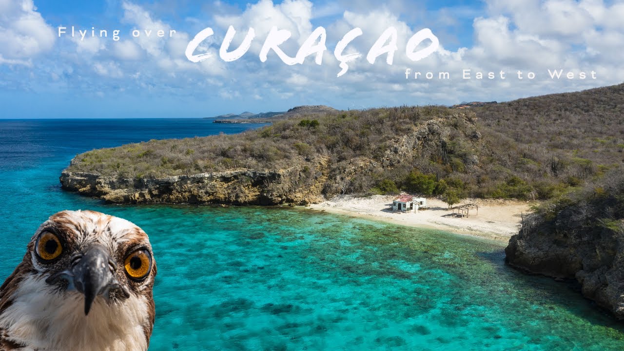 Flying over Curaçao | From East to West | an 8-hour aerial film - YouTube