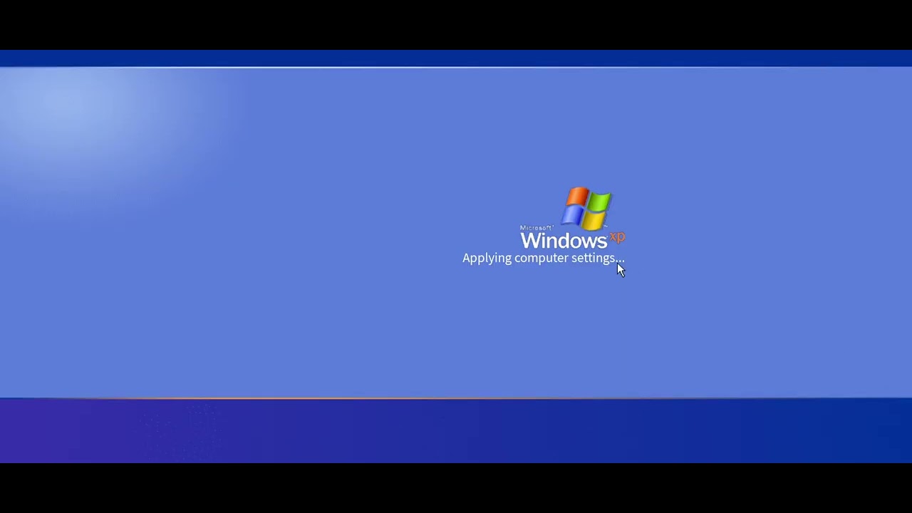 Booting Up Windows XP - YouTube