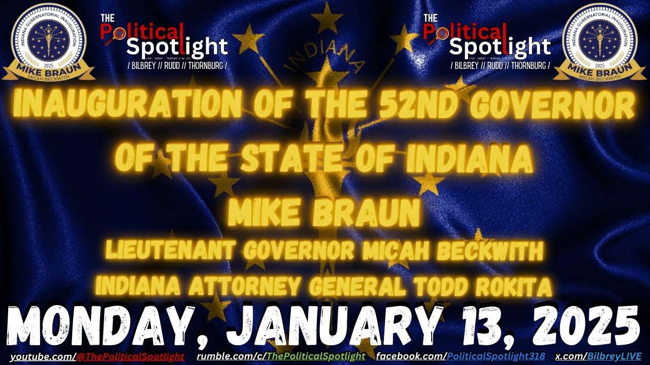 Inauguration of the 52nd Governor of the State of Indiana! (01.13.25 ...