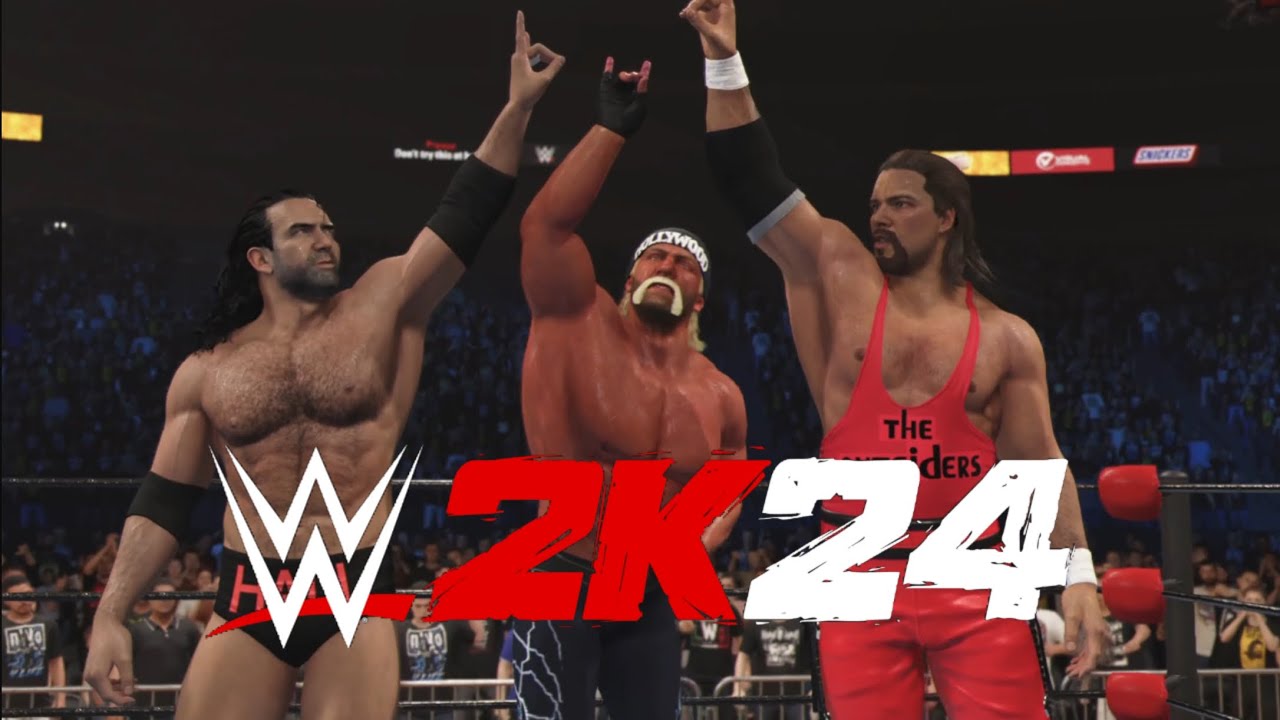 WWE 2K24 - Hulk Hogan, Razor Ramon & Diesel vs. The nWo - Tables ...