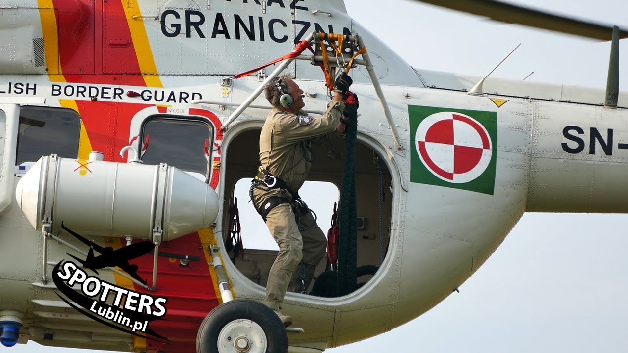 PZL Kania pokaz Straży Granicznej w Radawcu - YouTube