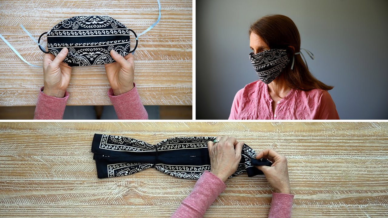 How to Make a Face Mask at Home (No Sewing Needed) - YouTube