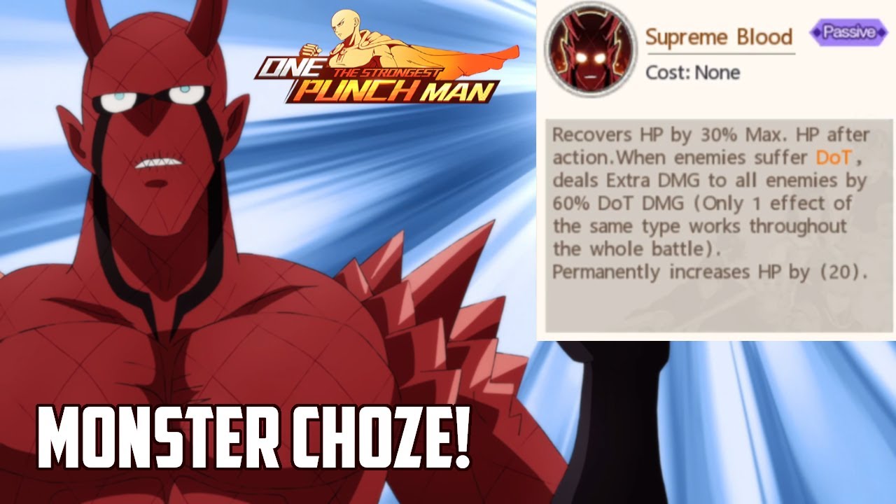MONSTERIZED CHOZE OVERVIEW AND SUMMONS!!! - One Punch Man The Strongest ...