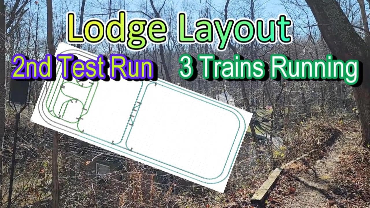 Lionel Lodge Layout 2nd TEST RUN Update, 3 Trains Running! "Trains ...